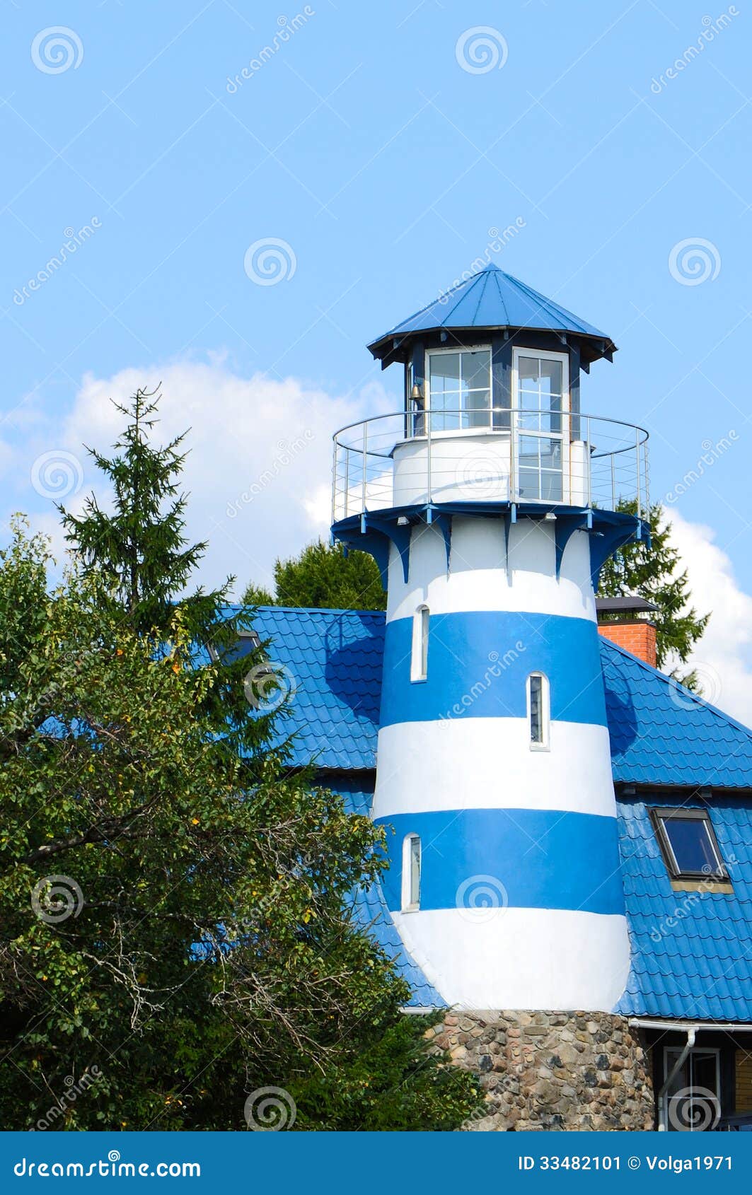 Lighthouse stock image. Image of blue, symbol, landscape - 33482101