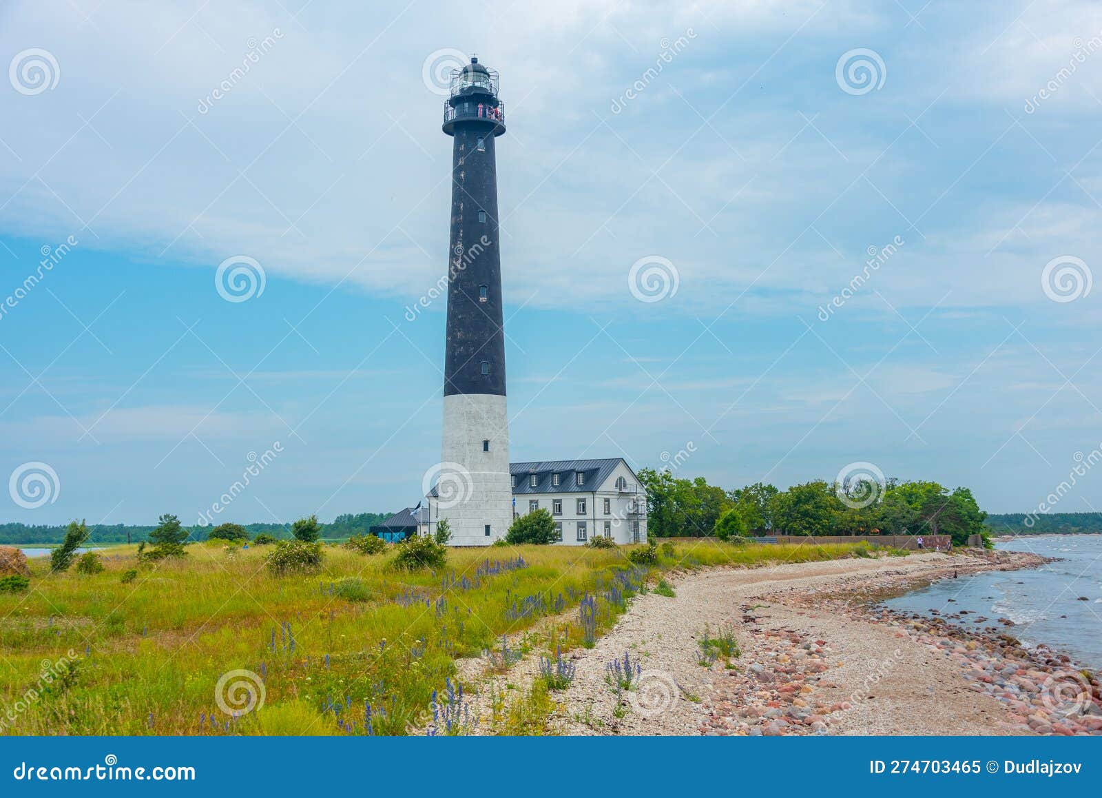 Lighthouse at Sorve Peninsula in Estonia Stock Image - Image of baltic ...