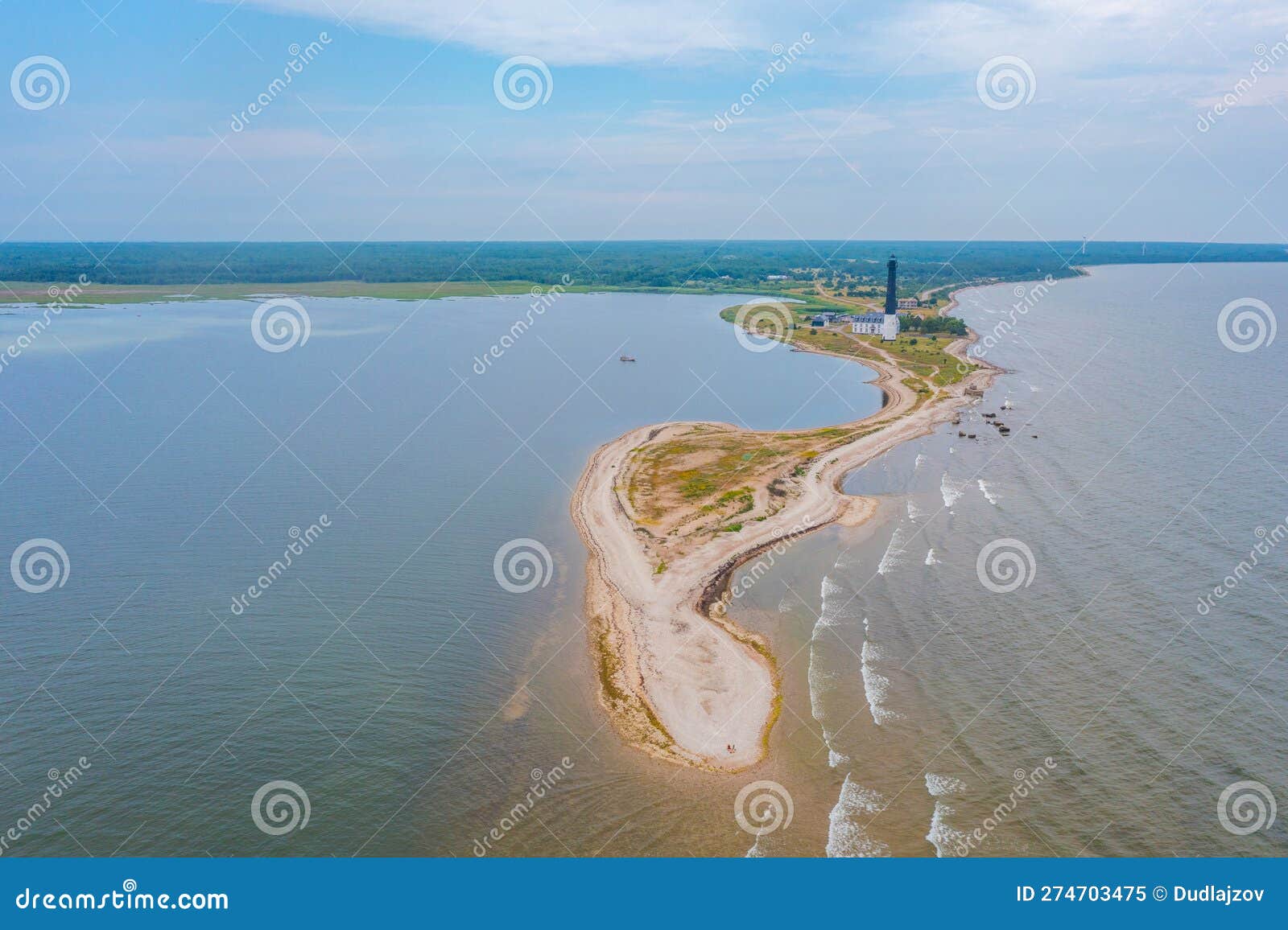 Lighthouse at Sorve Peninsula in Estonia Stock Image - Image of house ...