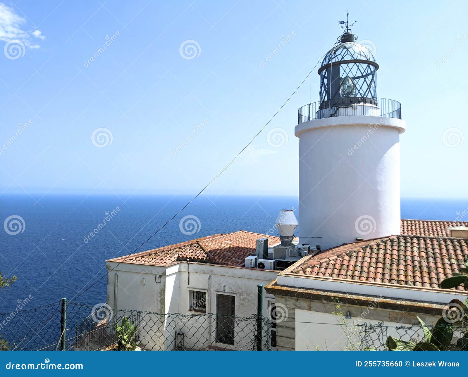 Lighthouse in Spain stock photo. Image of outdoor, catalonia - 255735660
