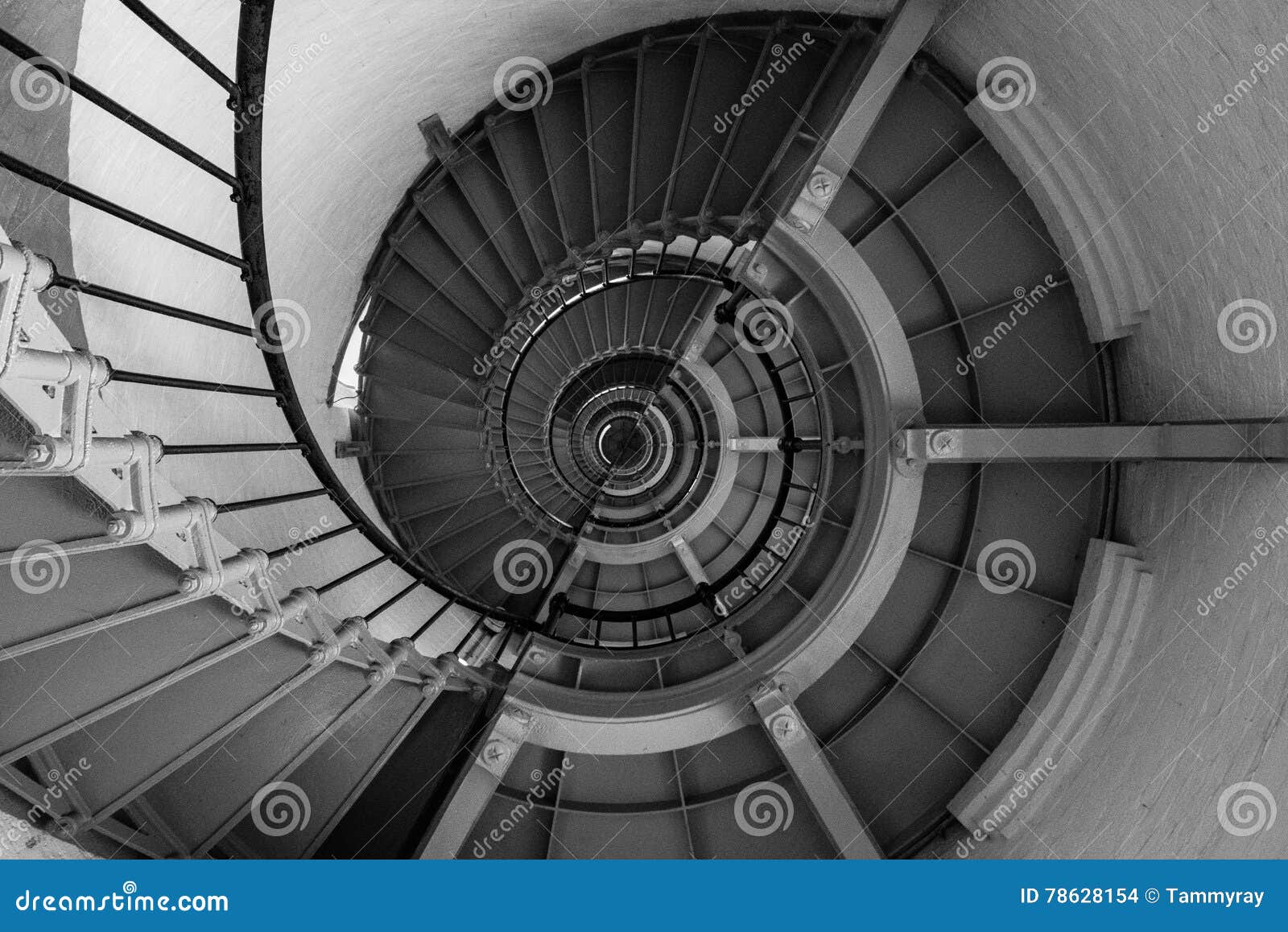 Lighthouse Spiral Staircase Stock Photo - Image of circles, spiral ...