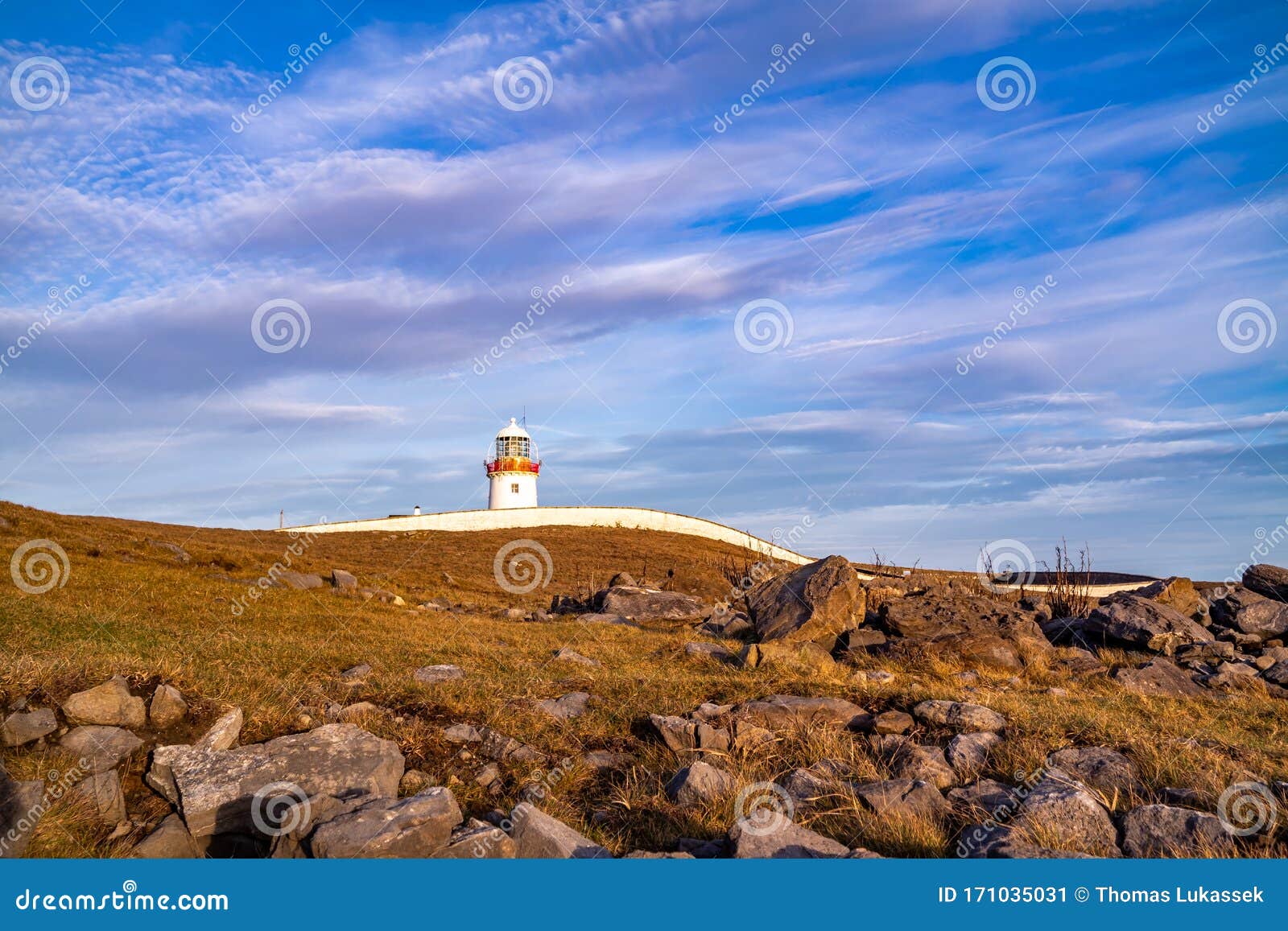 Lighthouse at St. John`s Point, County Donegal, Ireland Stock Image ...