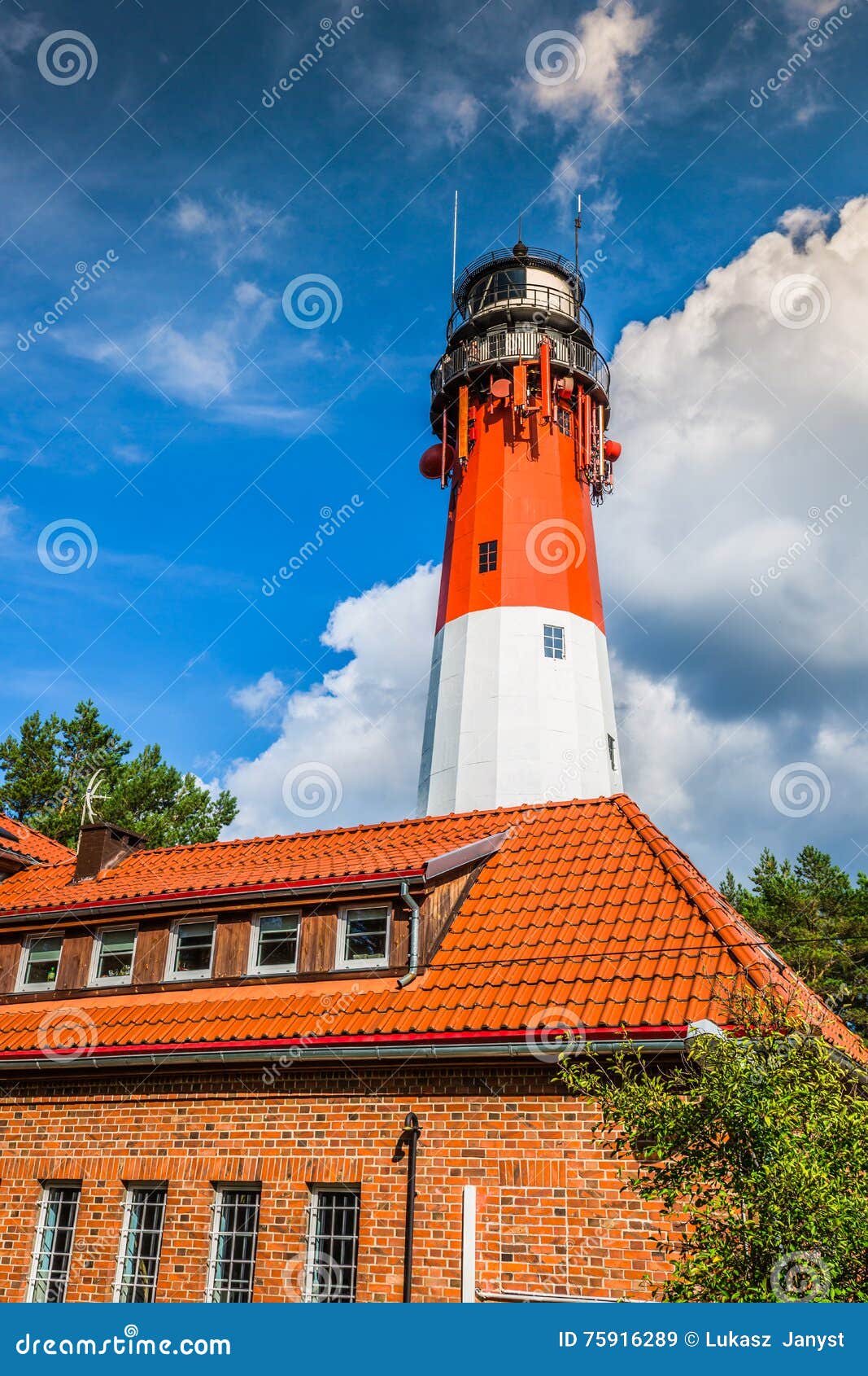 Lighthouse Stilo, Poland stock image. Image of outdoor - 75916289