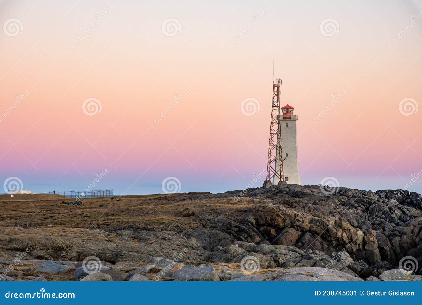 The Lighthouse at Stokksnes in Iceland Stock Image - Image of scenic ...