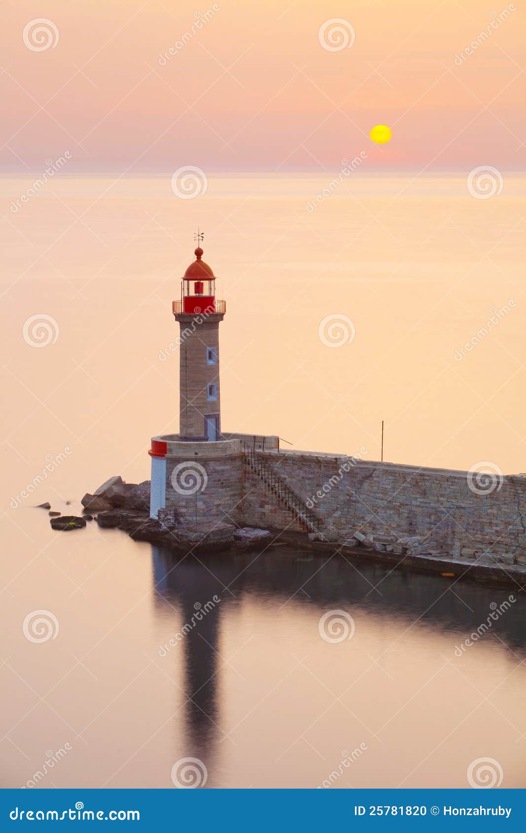 Lighthouse and sun stock photo. Image of rough, grey - 25781820