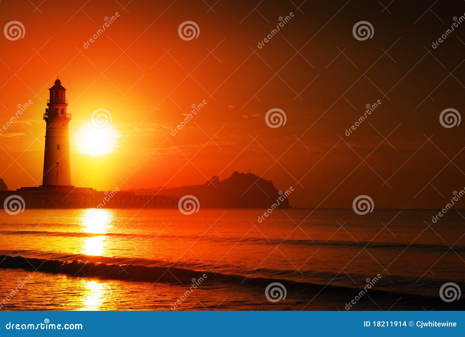Lighthouse sunrise stock photo. Image of navigation, coastal - 18211914