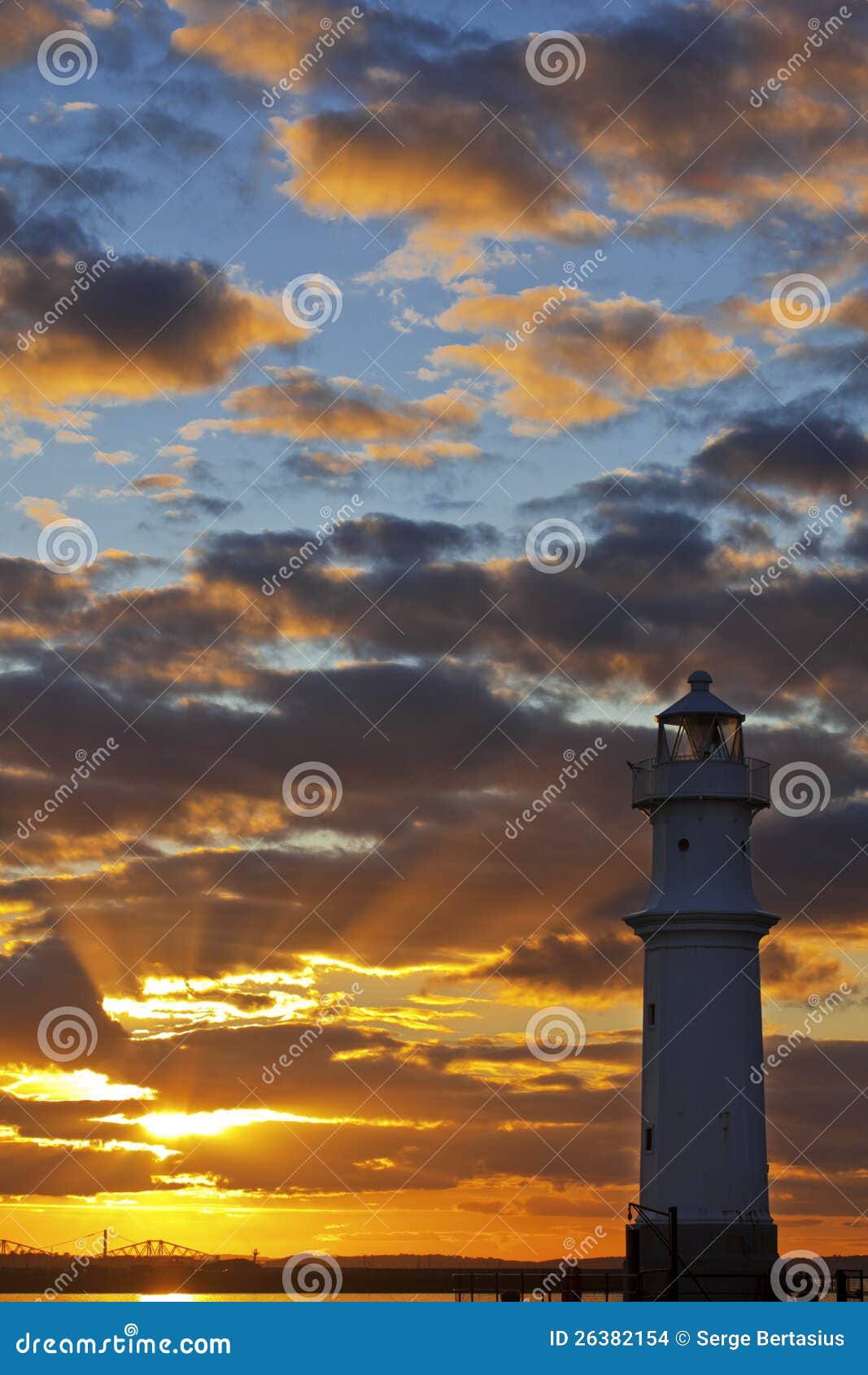 Lighthouse at sunset stock photo. Image of maritime, marine - 26382154