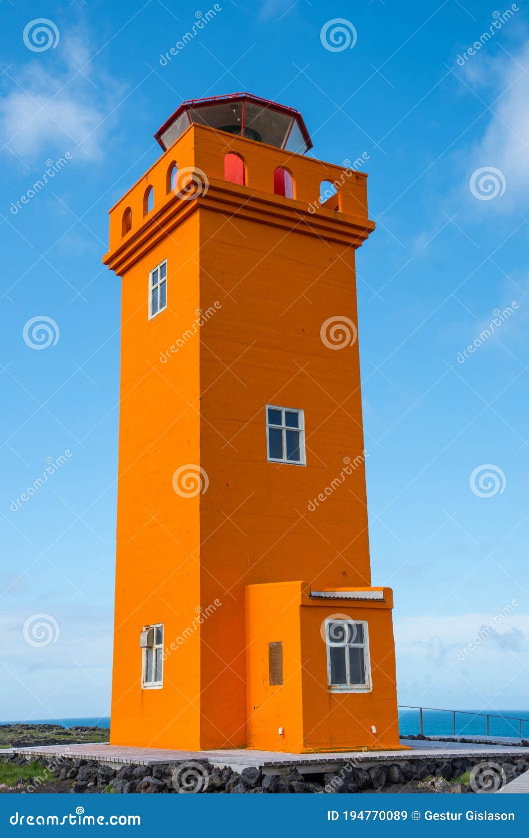 Lighthouse of Svortuloft in Snaefellsnes Peninsula, Iceland Stock Image ...