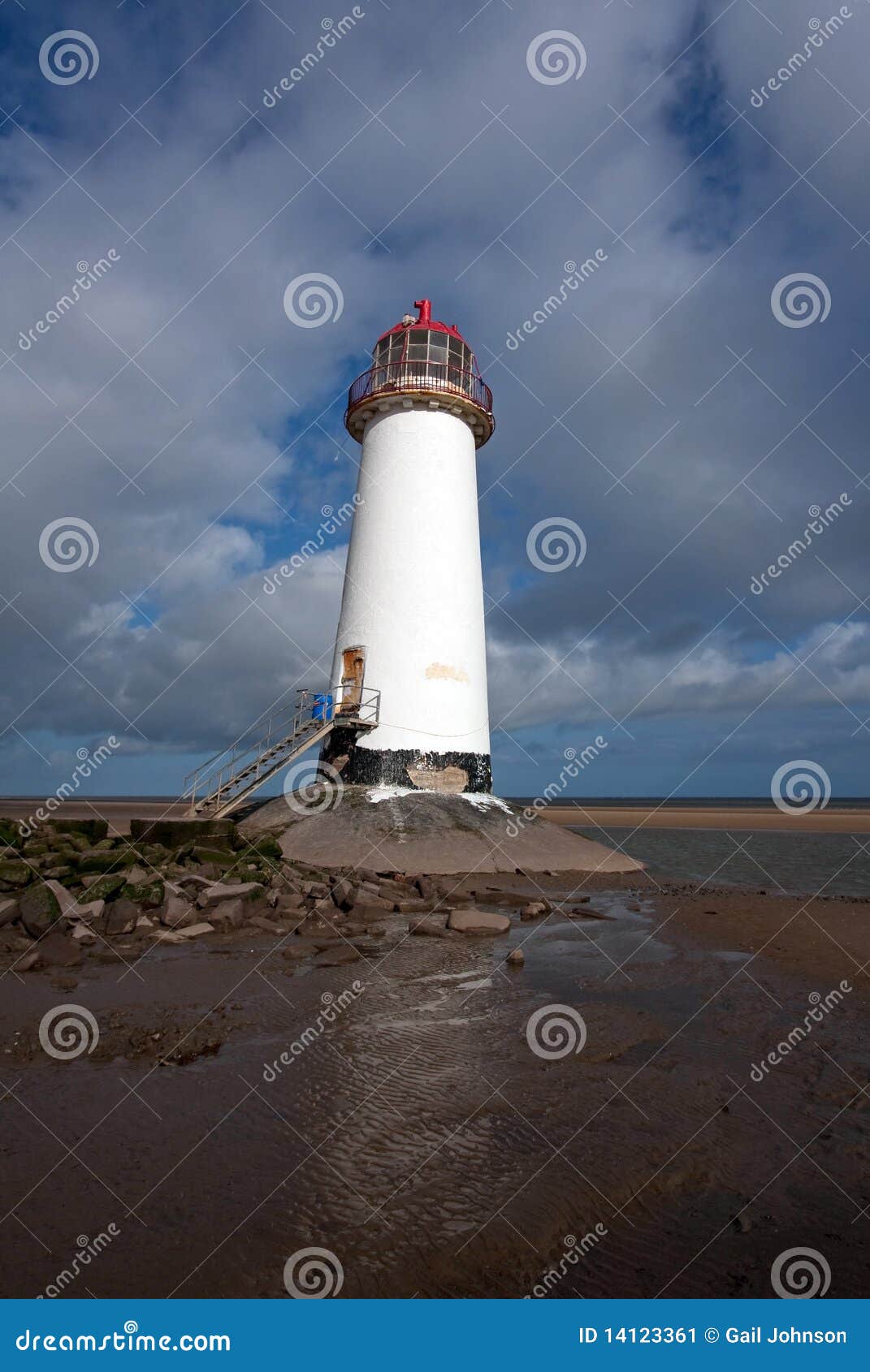 Lighthouse on Talacre Beach Stock Image - Image of beach, dunes: 14123361