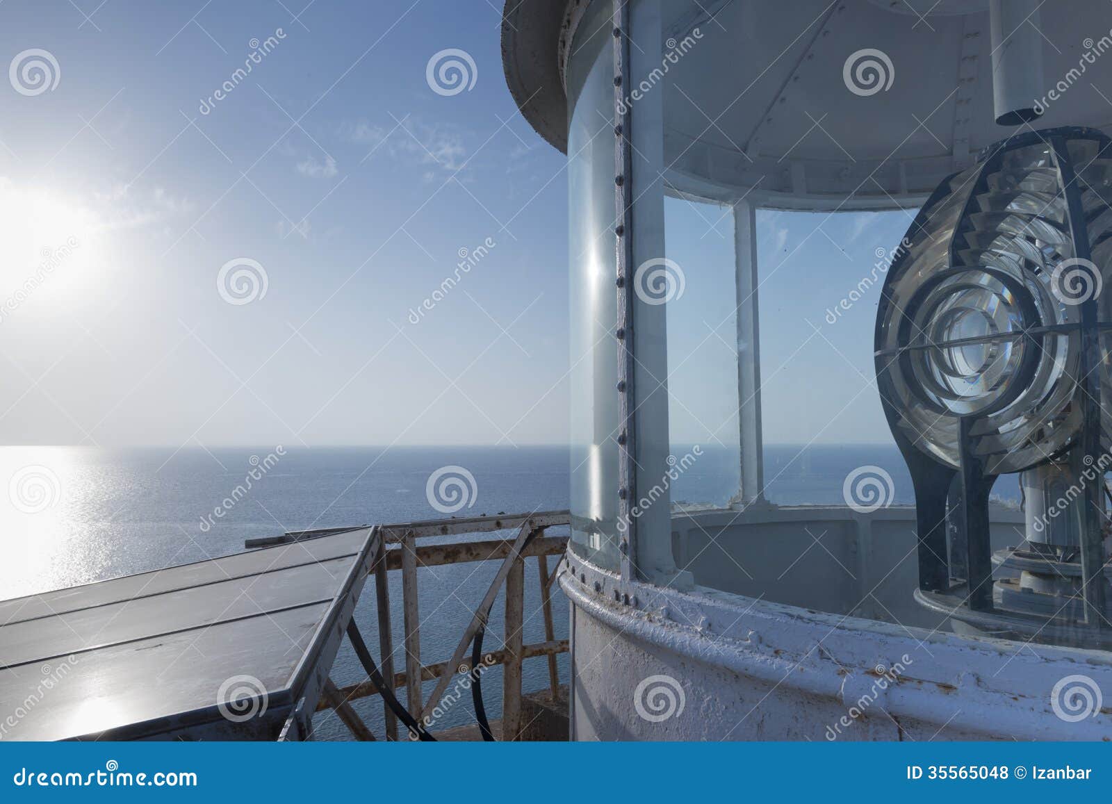 Lighthouse top stock photo. Image of interior, abstract - 35565048