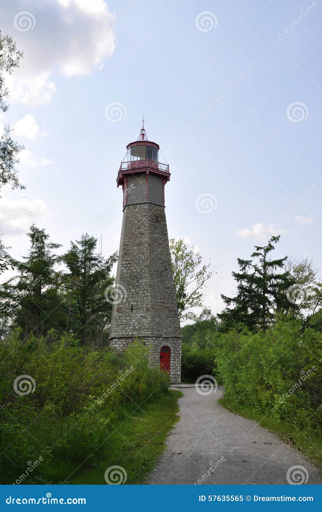 Lighthouse stock image. Image of glow, landmark, horizon - 57635565