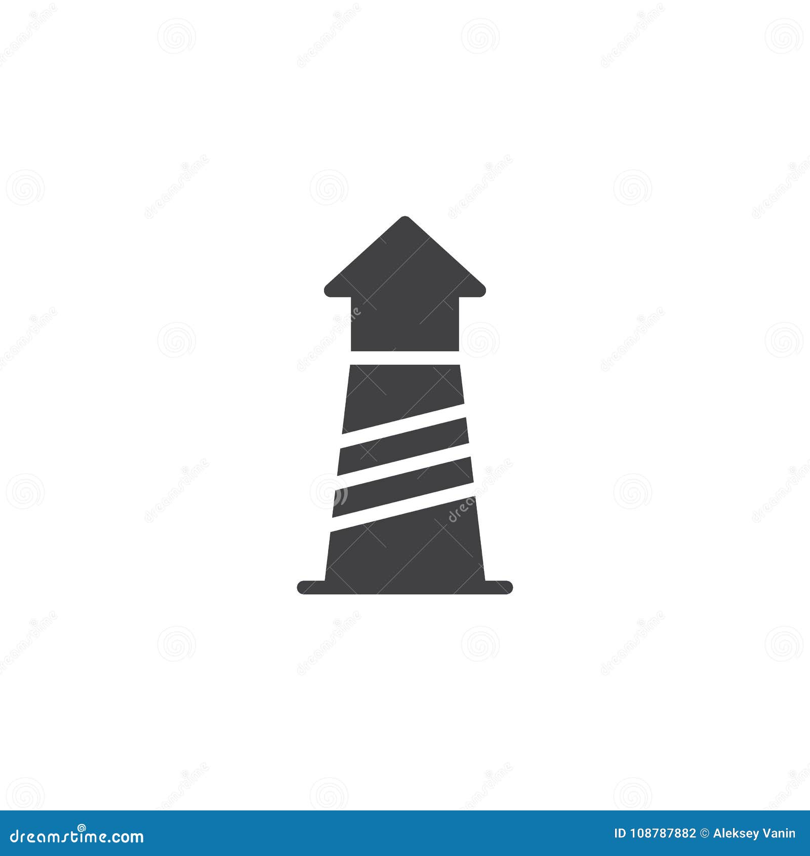 Lighthouse Tower Icon Vector Stock Vector - Illustration of vector ...