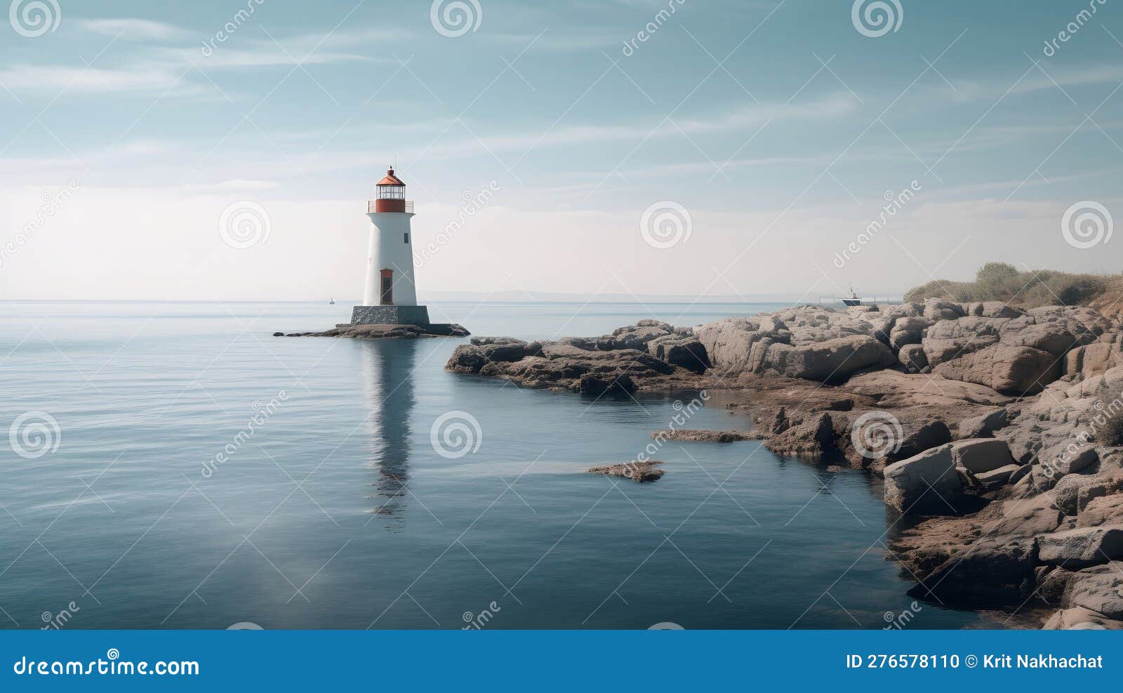 A lighthouse is a tower stock illustration. Illustration of ...