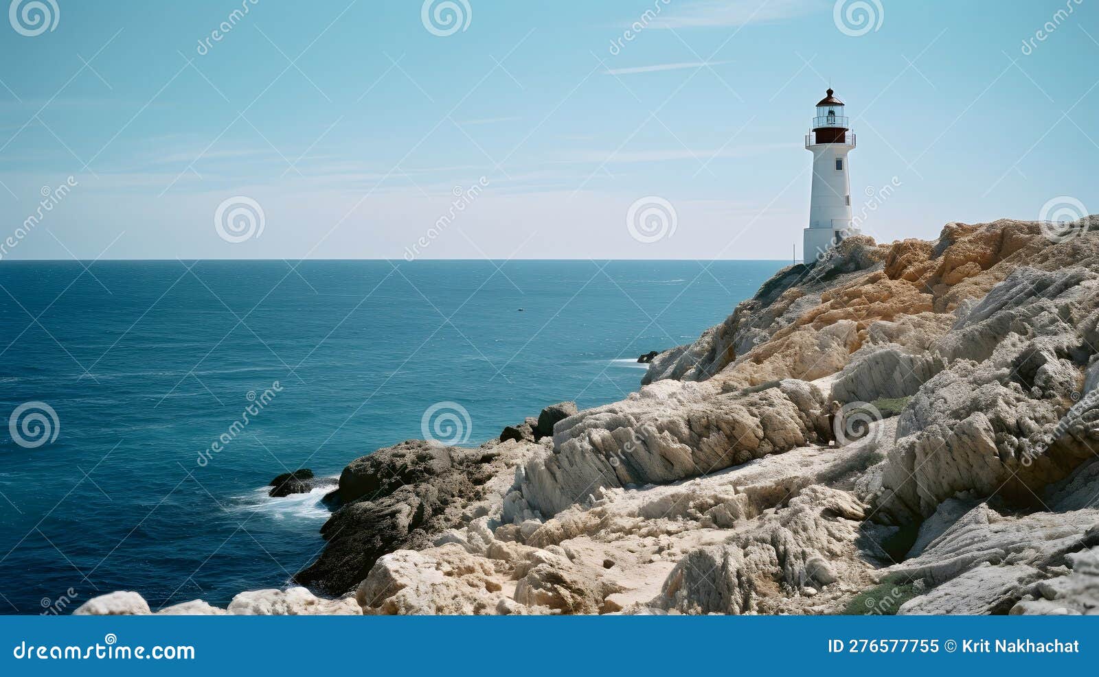 A Lighthouse is a Tower-like Structure that is Designed Stock ...