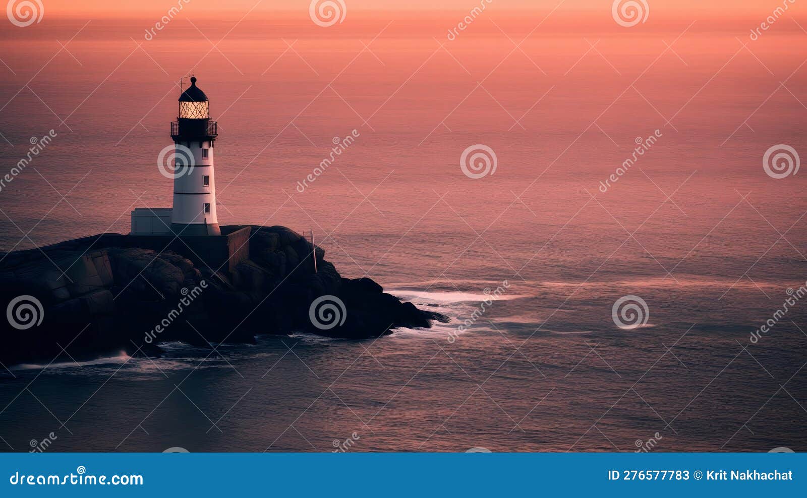 A Lighthouse is a Tower-like Structure that is Designed Stock ...