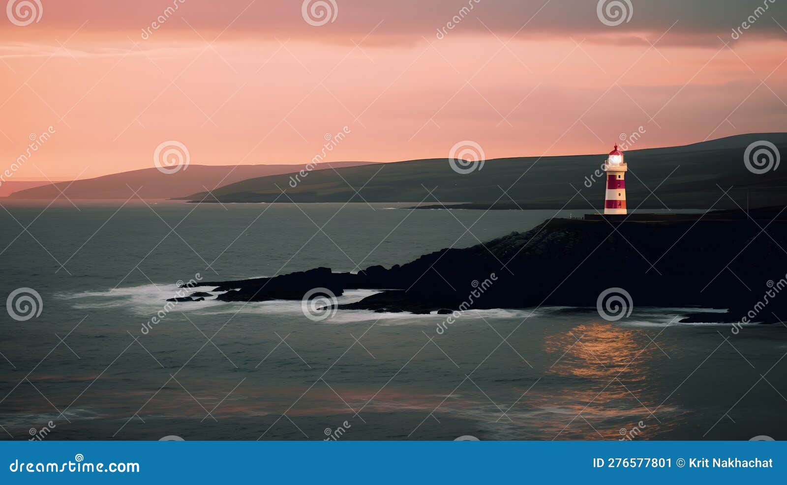 A Lighthouse is a Tower-like Structure that is Designed Stock ...