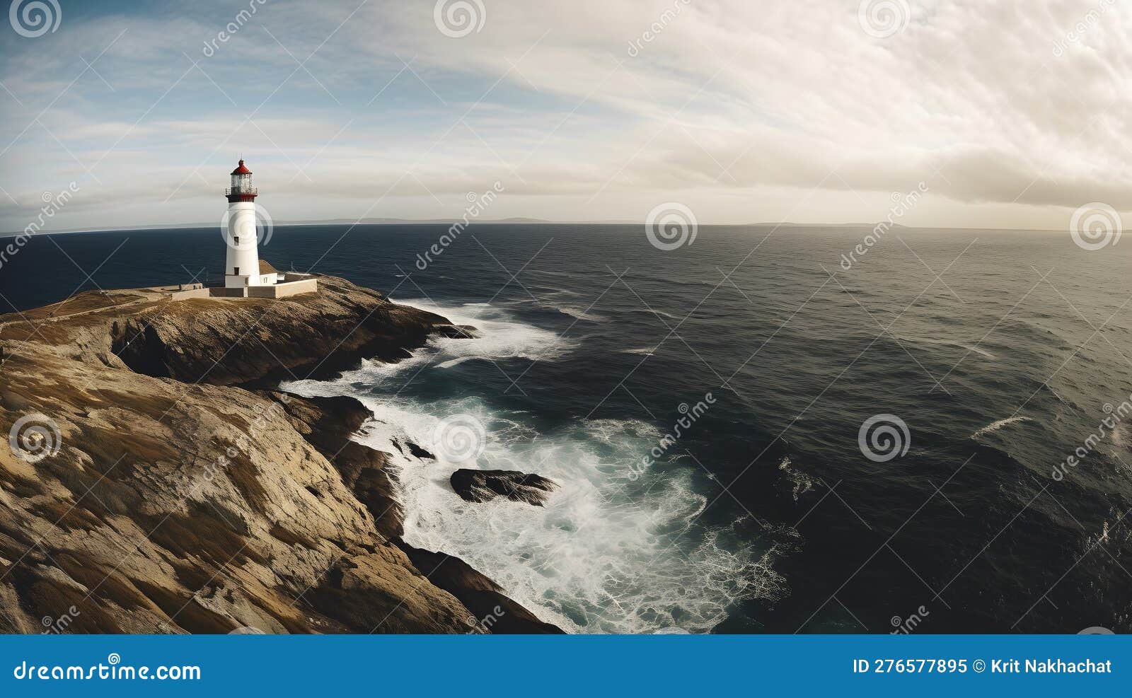 A Lighthouse is a Tower-like Structure that is Designed Stock ...