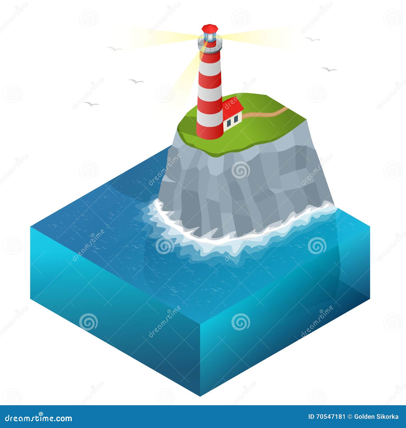 Lighthouse Set Of Vector Logos, Labels, Symbols Or Badges Design ...