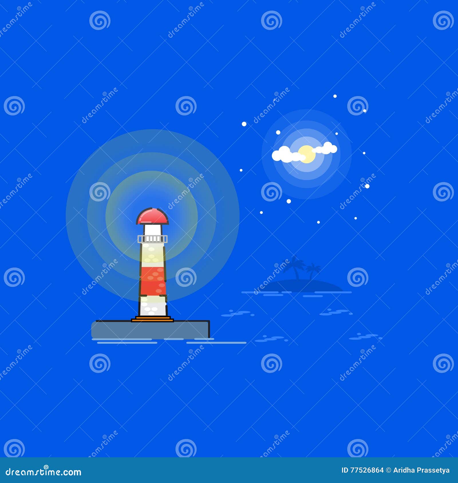 Lighthouse Vector Outline Cartoon Illustration Stock Vector ...