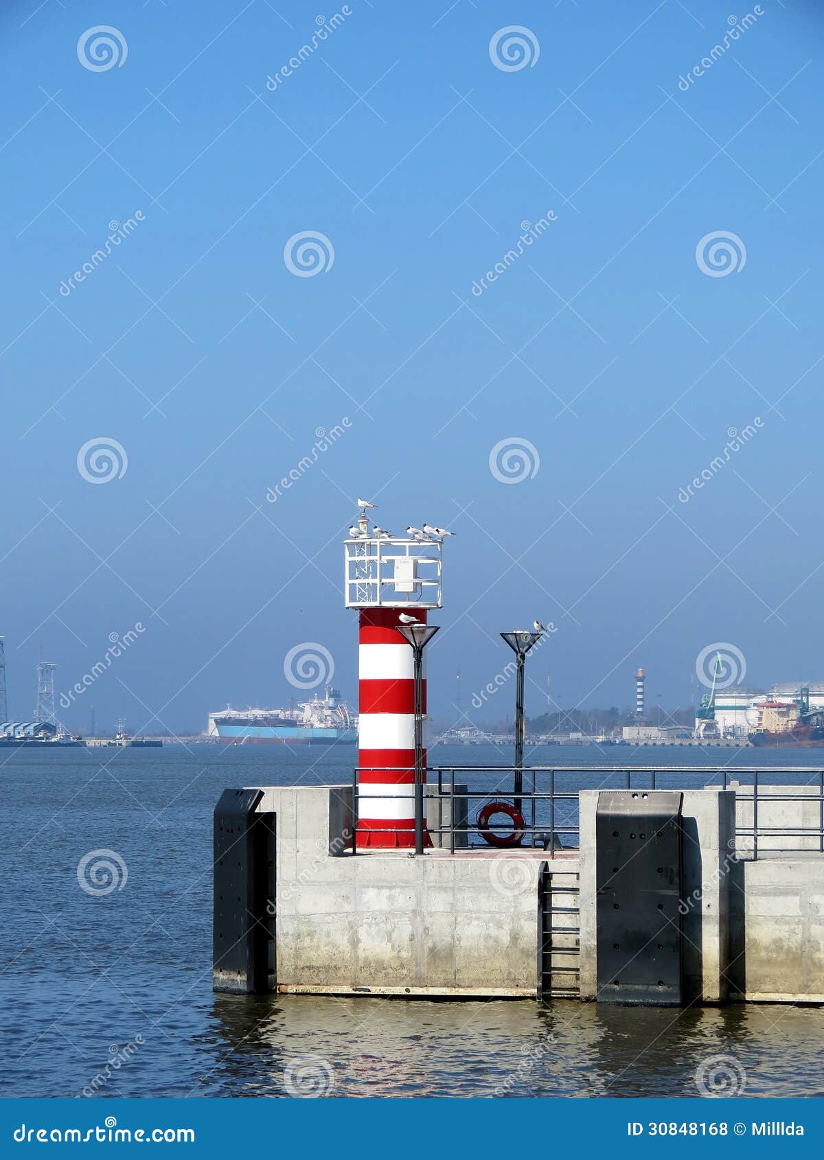 Lighthouse stock photo. Image of dane, river, lithuania - 30848168
