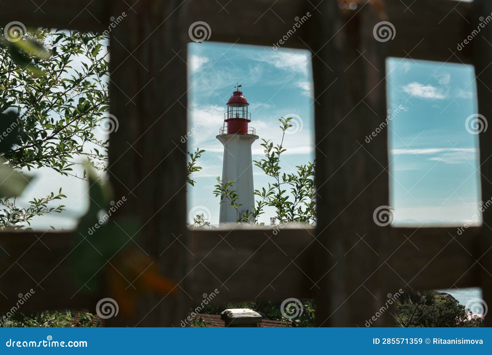 Lighthouse Viewpoint Inside Lighthouse Park Stock Image - Image of ...