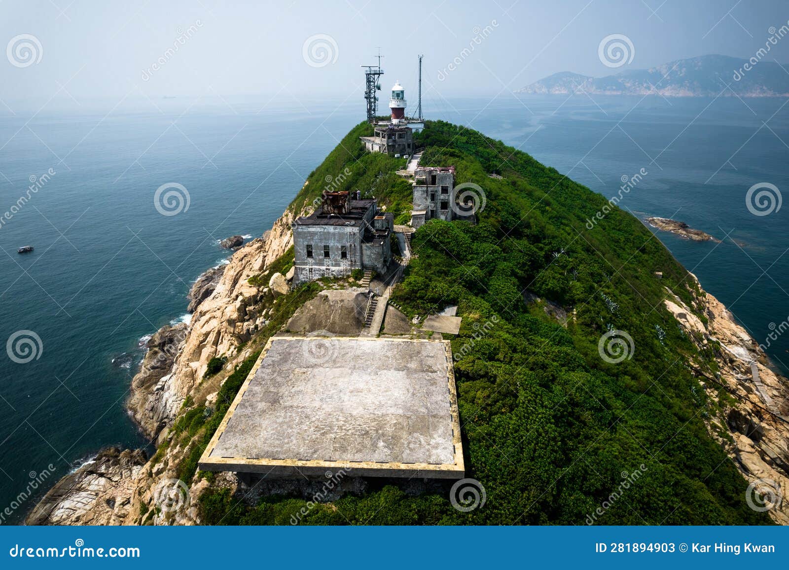 Lighthouse of Waglan Island in Hong Kong Stock Image - Image of nature ...