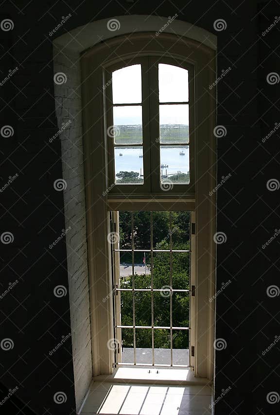 Lighthouse window stock photo. Image of arch, ocean, details - 138894