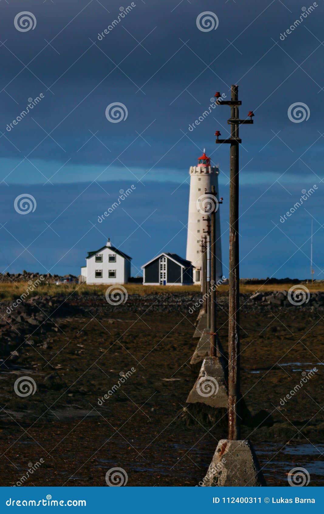 Lighthouse with Wireless Technology Stock Image - Image of lighthouse ...