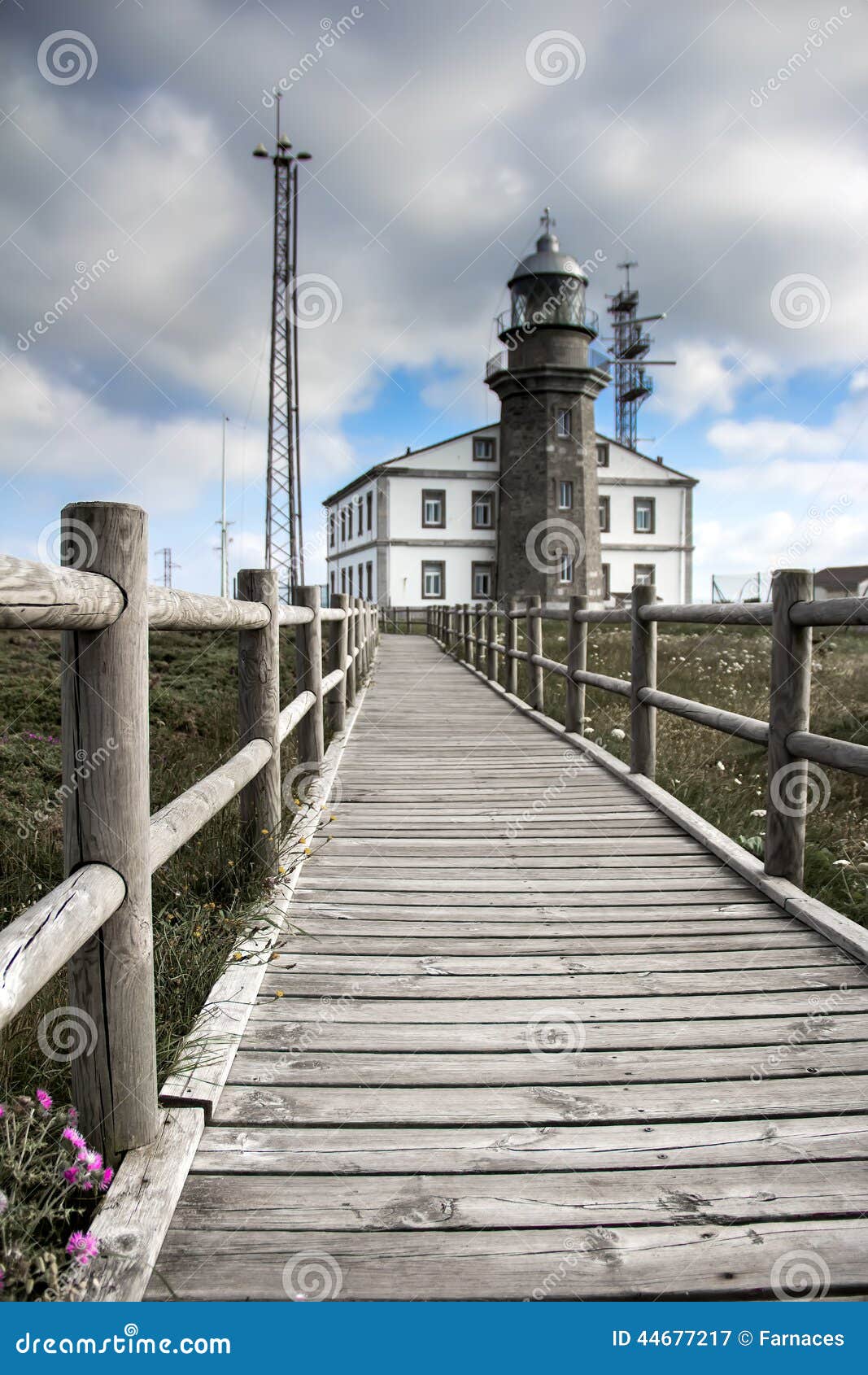Lighthouse stock image. Image of storm, landmark, atlantic - 44677217