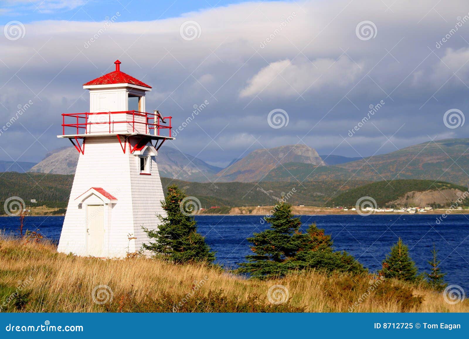 Lighthouse Woody Point stock image. Image of landmark - 8712725