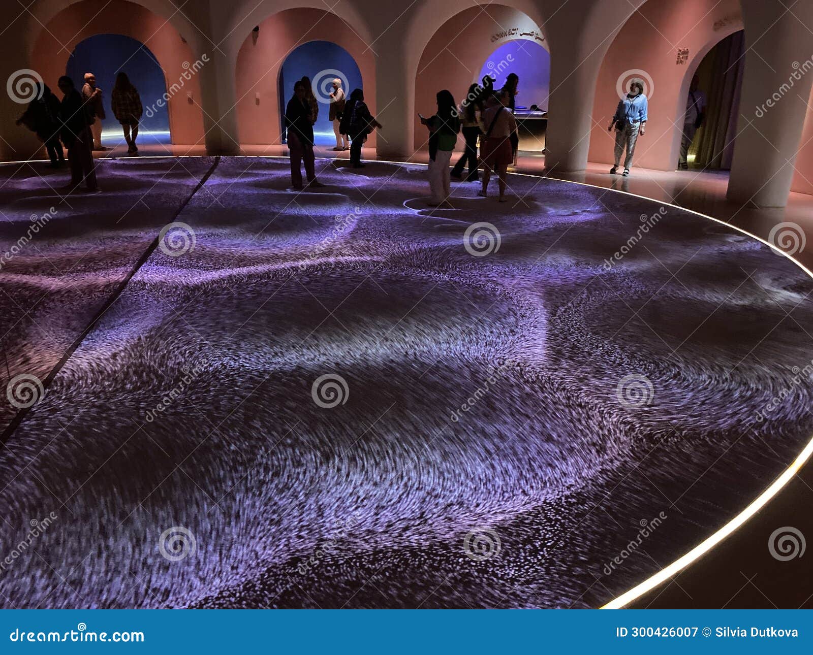 Lighting Attraction in Museum of the Future, Dubai Editorial ...