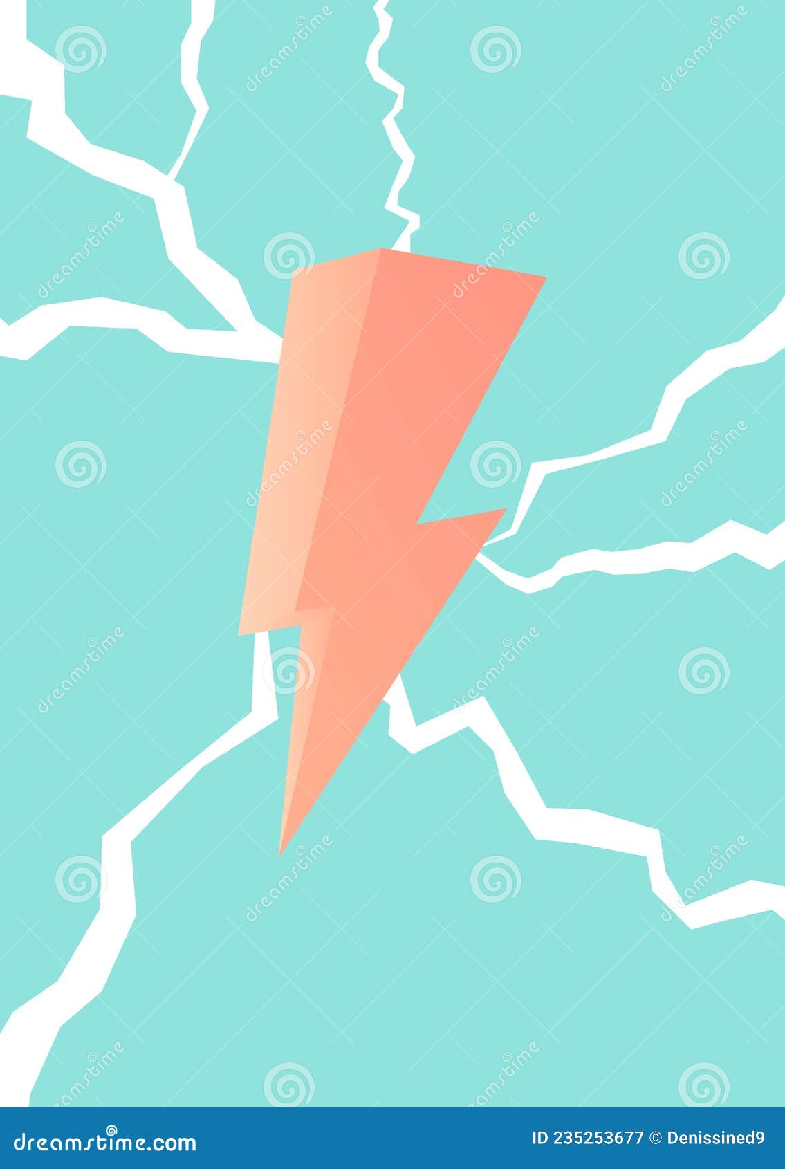 Lighting Bolt, Abstract Background, Poster Design Template Stock ...