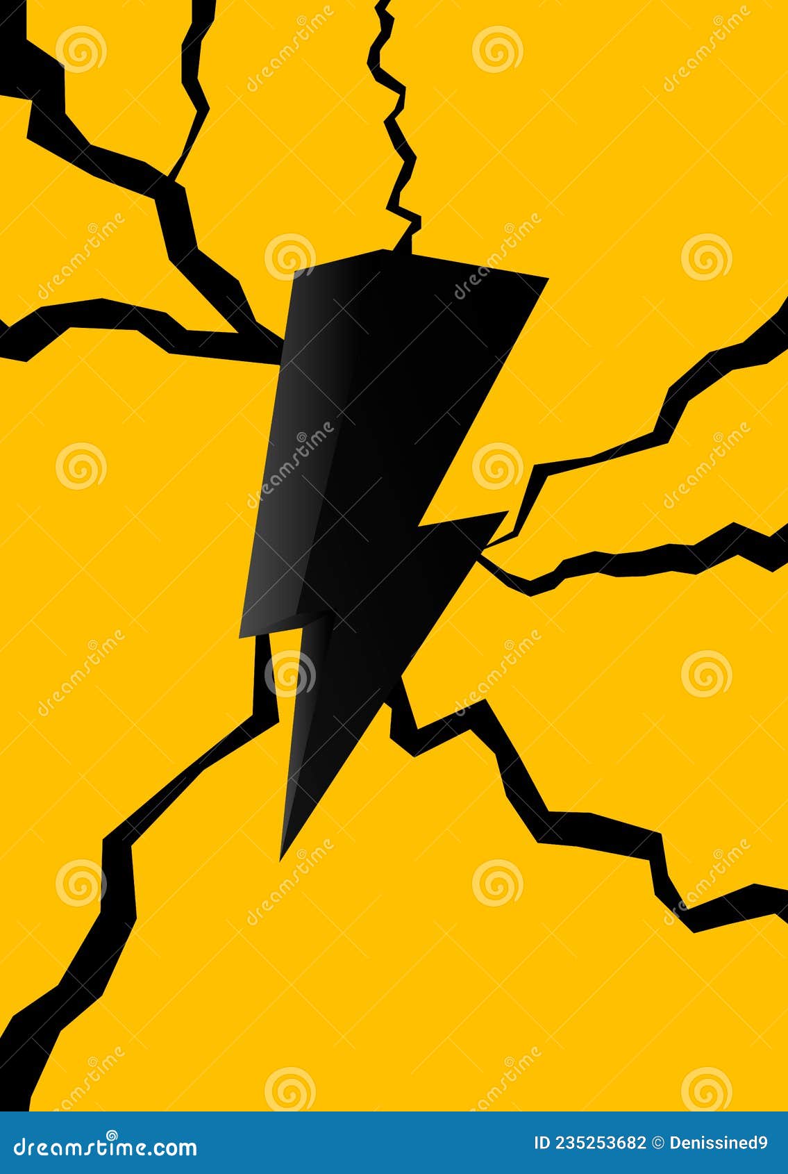 Lighting Bolt, Abstract Background, Poster Design Template Stock ...