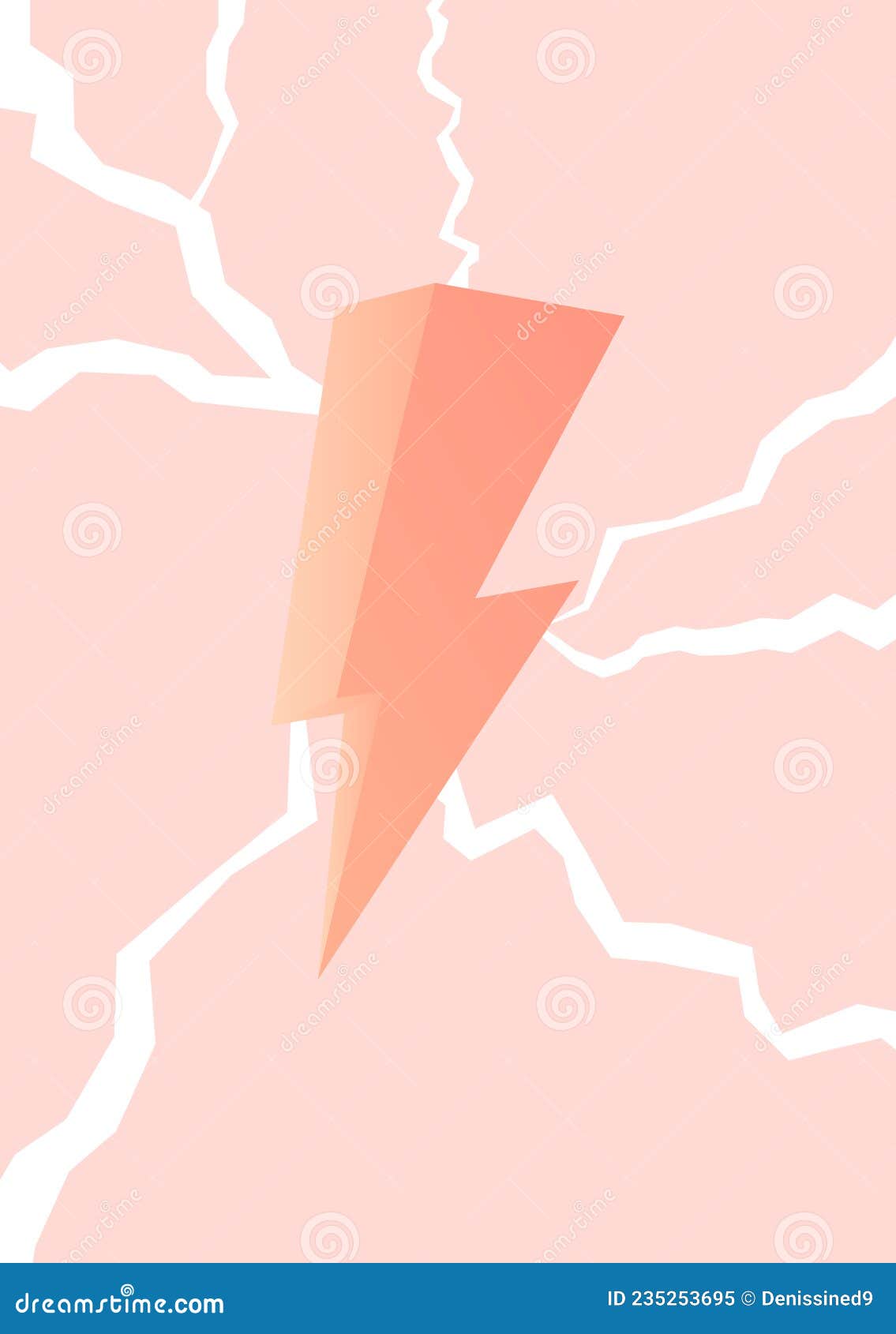 Lighting Bolt, Abstract Background, Poster Design Template Stock ...