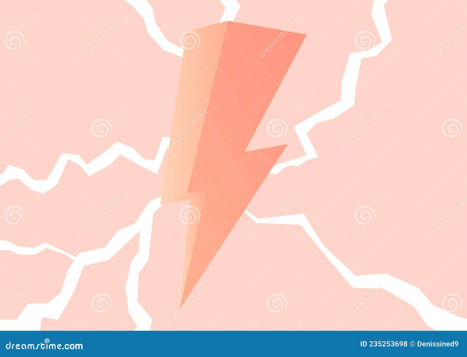 Lighting Bolt, Abstract Background, Poster Design Template Stock ...