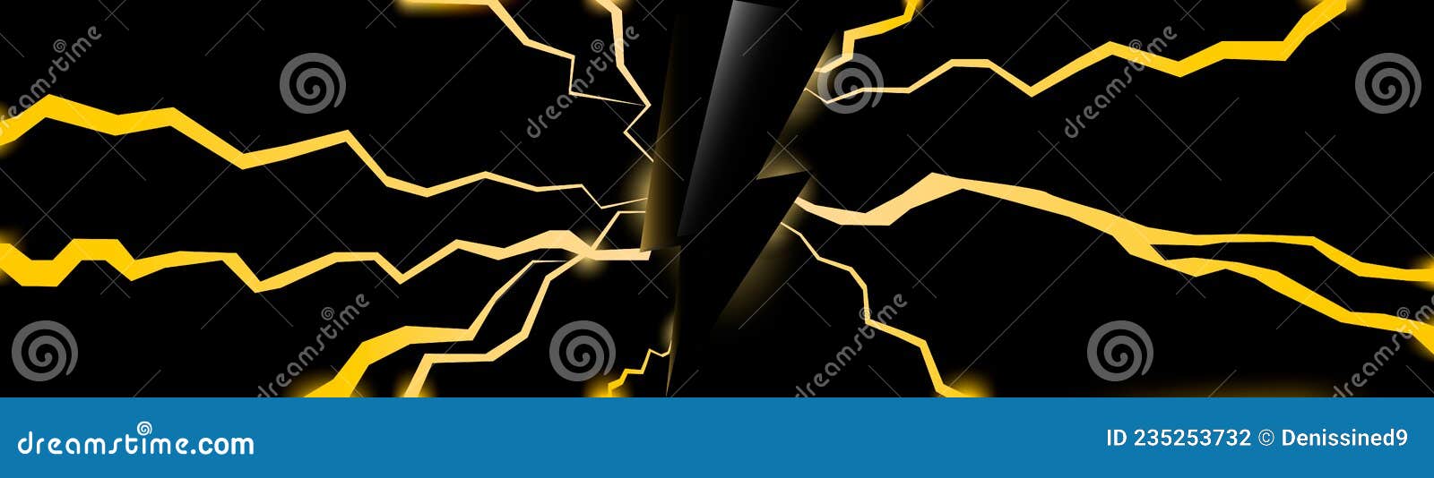 Lighting Bolt, Abstract Background, Poster Design Template Stock ...