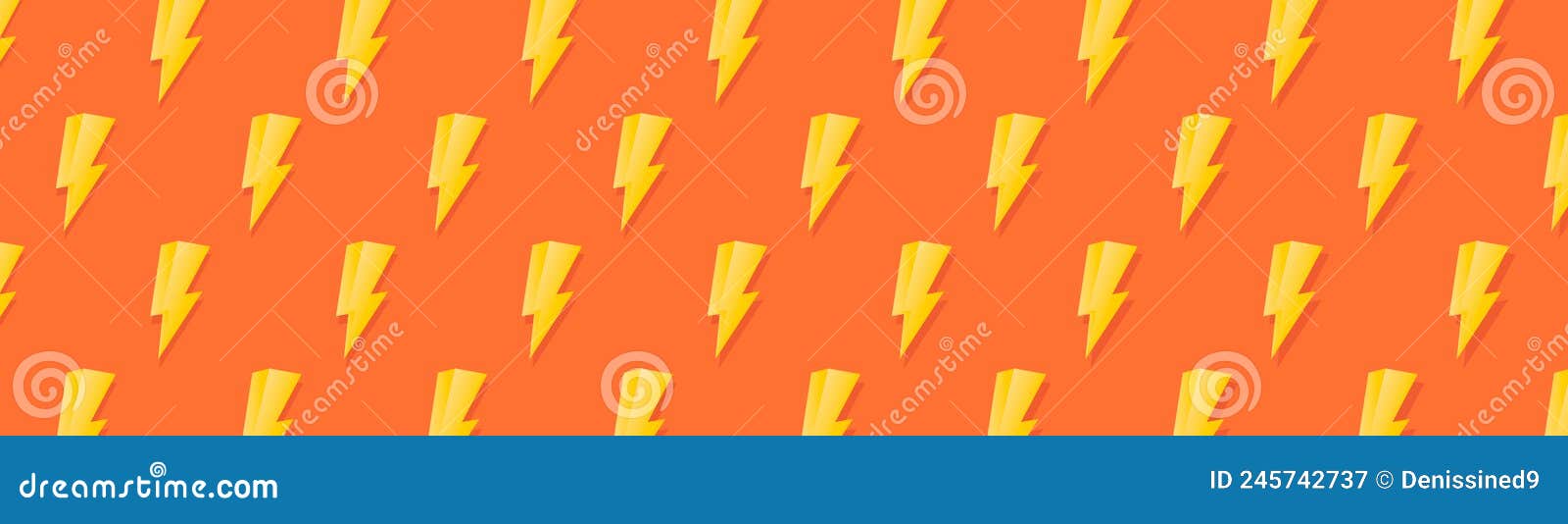 Lighting Bolt, Abstract Background, Web Banner with Thunderbolt. Stock ...