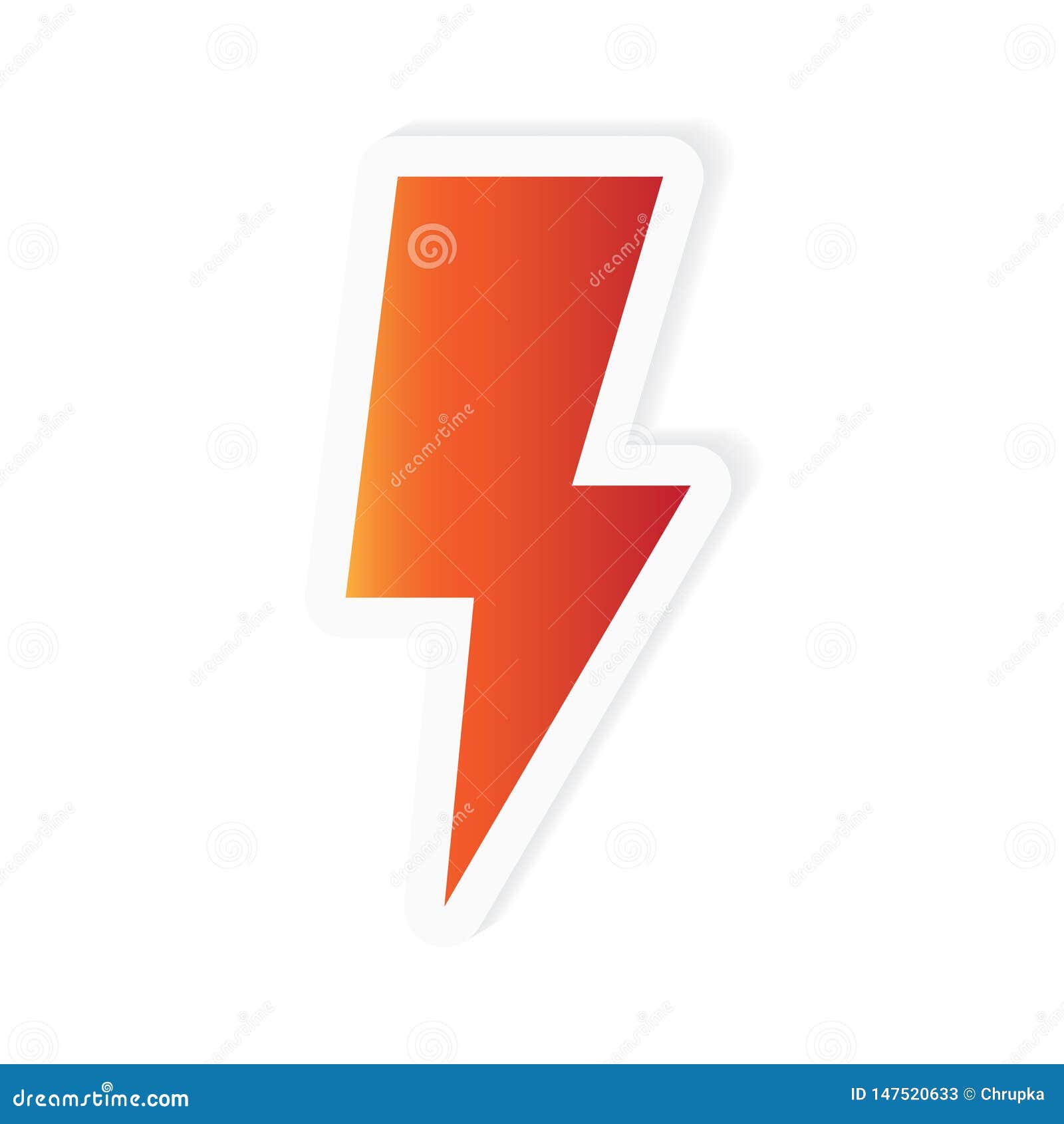 Lighting bolt icon stock vector. Illustration of charge - 147520633