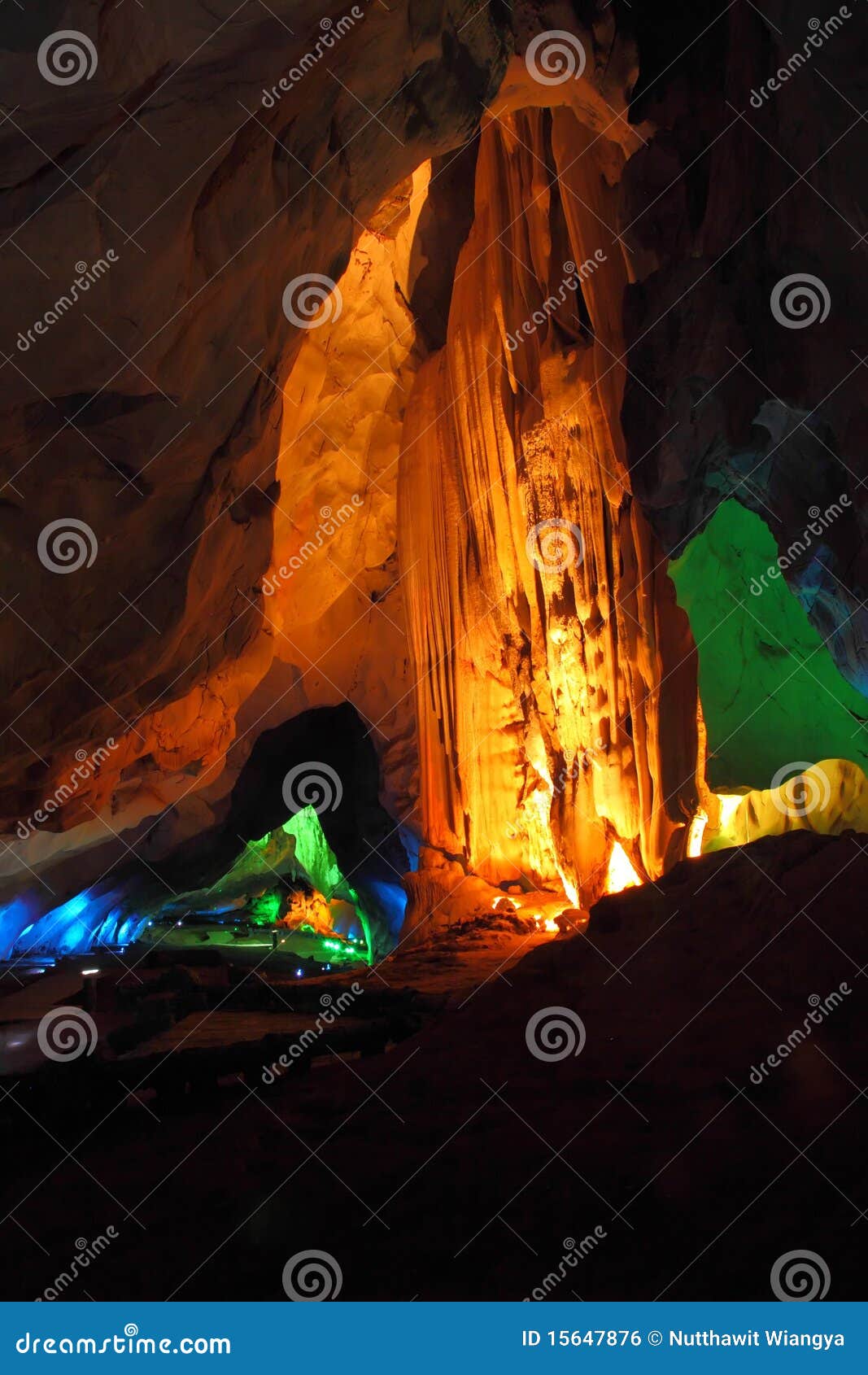 Lighting cave stock photo. Image of background, abstract - 15647876