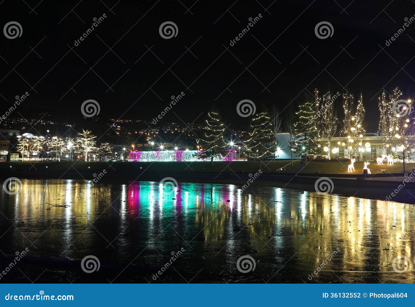 Lighting on Christmas time stock photo. Image of holiday - 36132552