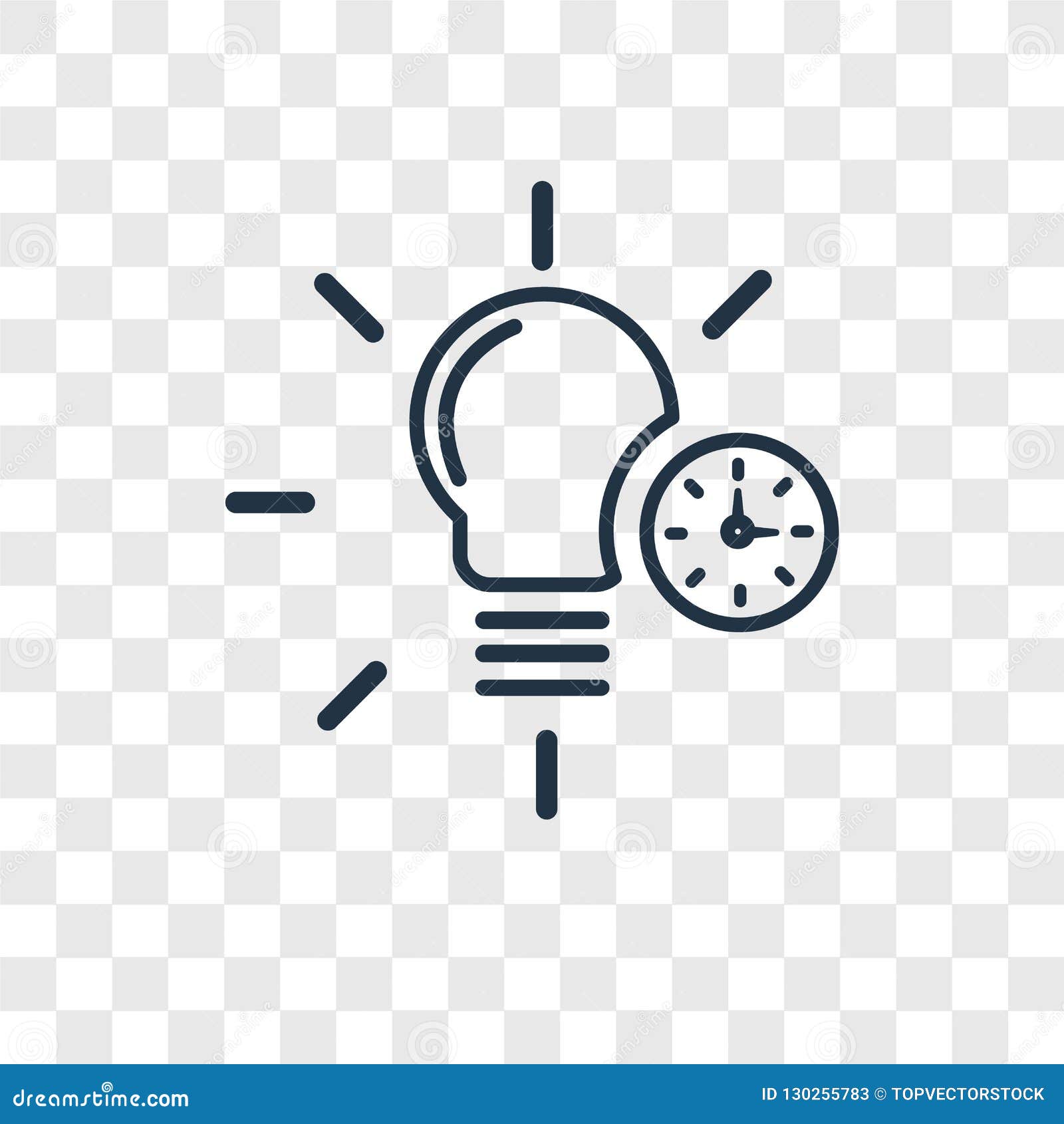 Lighting Concept Vector Linear Icon Isolated on Transparent Back Stock ...