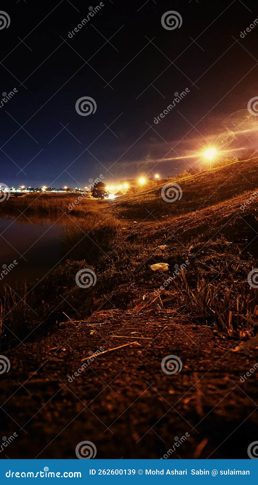 Lighting in the Dark Night with Sad Mood Stock Image - Image of story ...