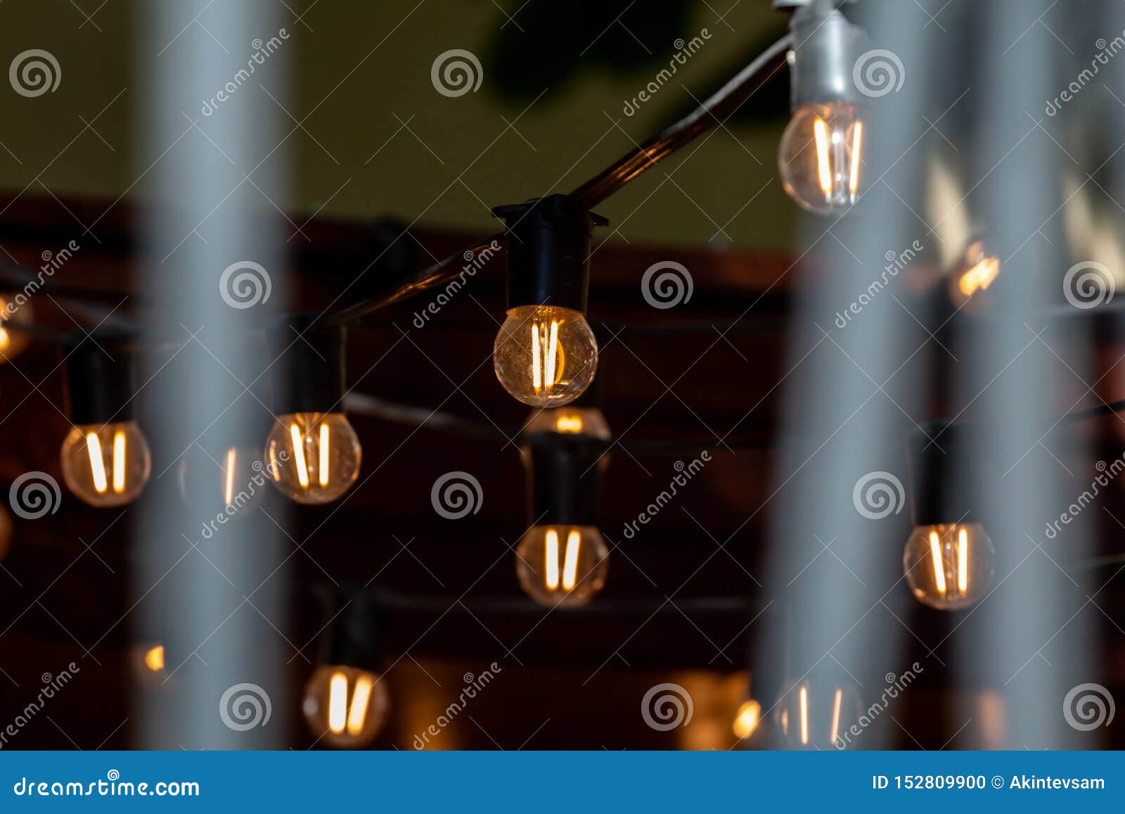 Lighting Decor Vintage Light Bulb Decoration of Lighting in the ...