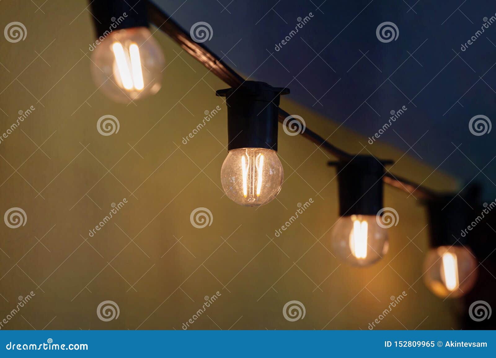 Lighting Decor Vintage Light Bulb Decoration of Lighting in the ...