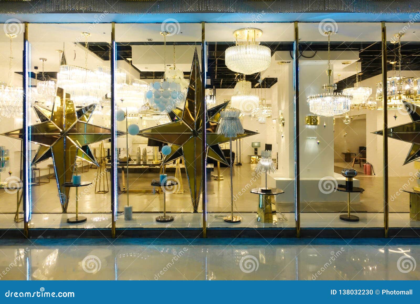 Lighting Display Window Shop Window Store Window Front Stock Photo ...