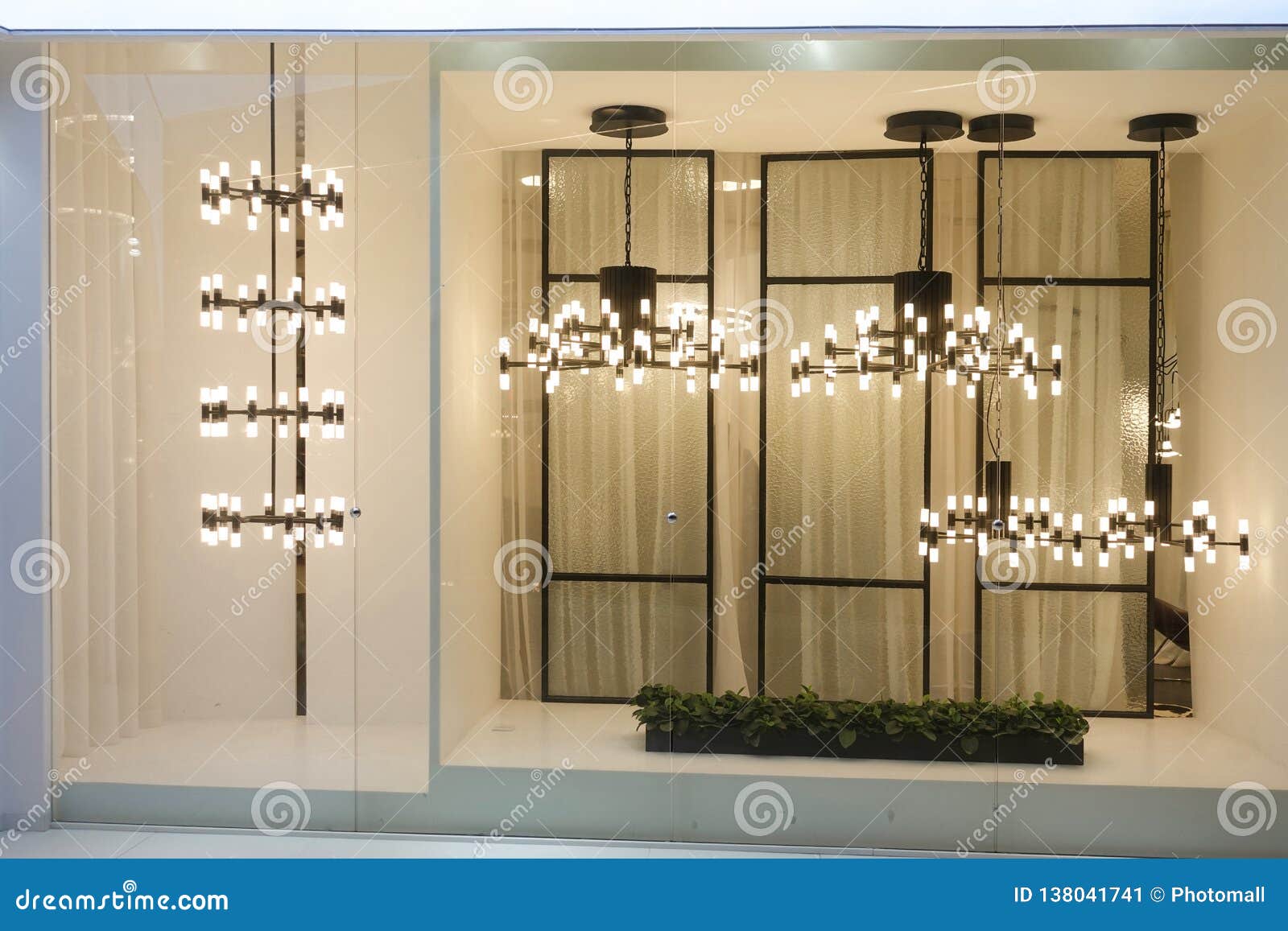 Lighting Display Window Shop Window Store Window Front Stock Image ...
