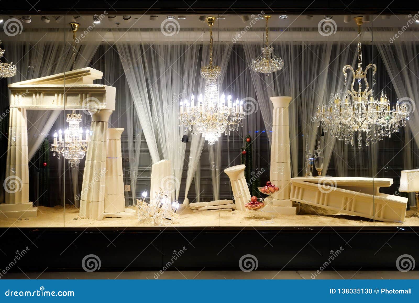 Lighting Display Window Shop Window Store Window Front Stock Photo ...
