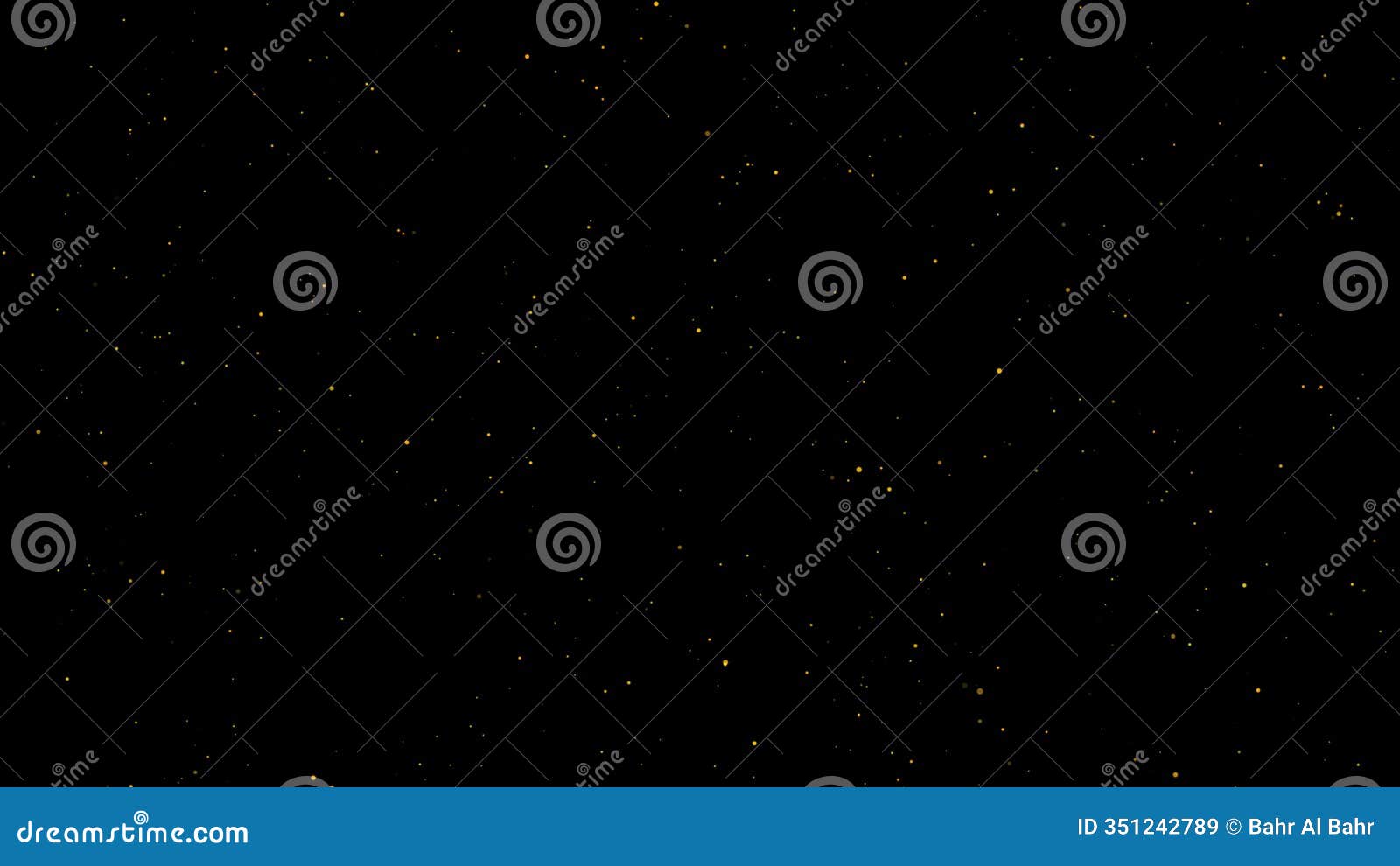 Lighting Dots Black Background, Yellow Particles Effects Black Screen ...
