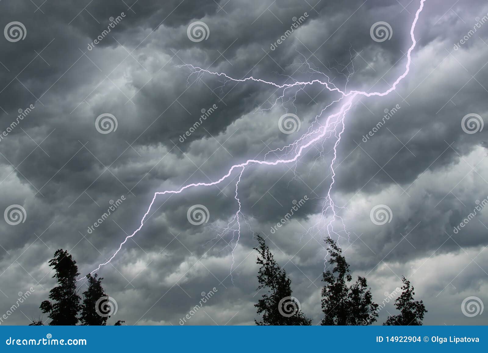 The Lighting in Dramatic Stormy Sky Stock Photo - Image of motion ...
