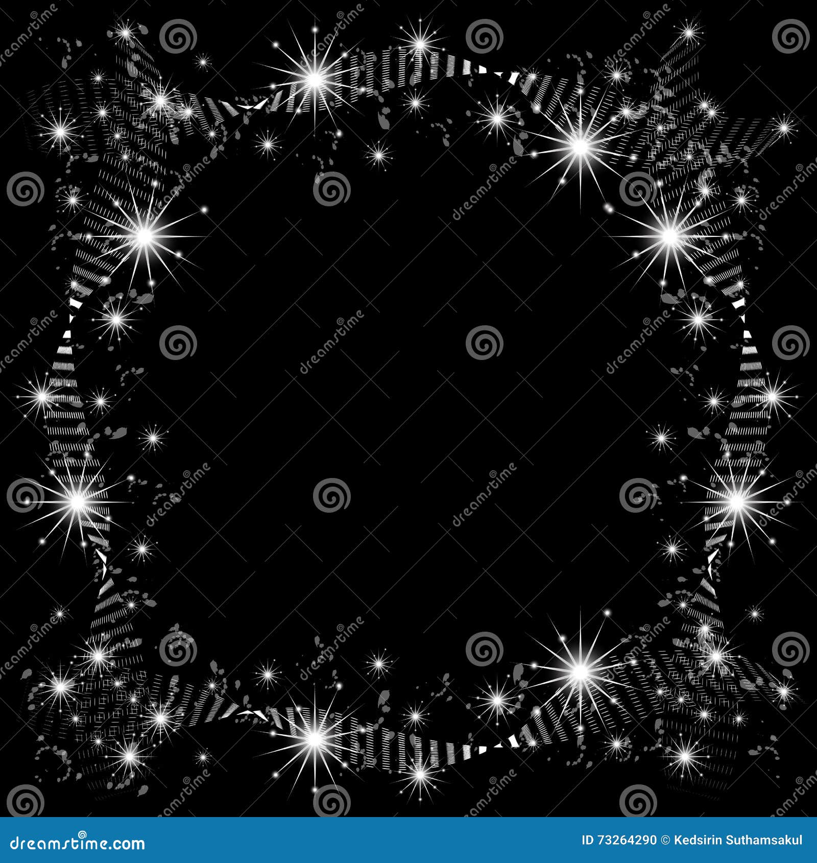 Lighting Effect Vector on Black Background Stock Vector - Illustration ...